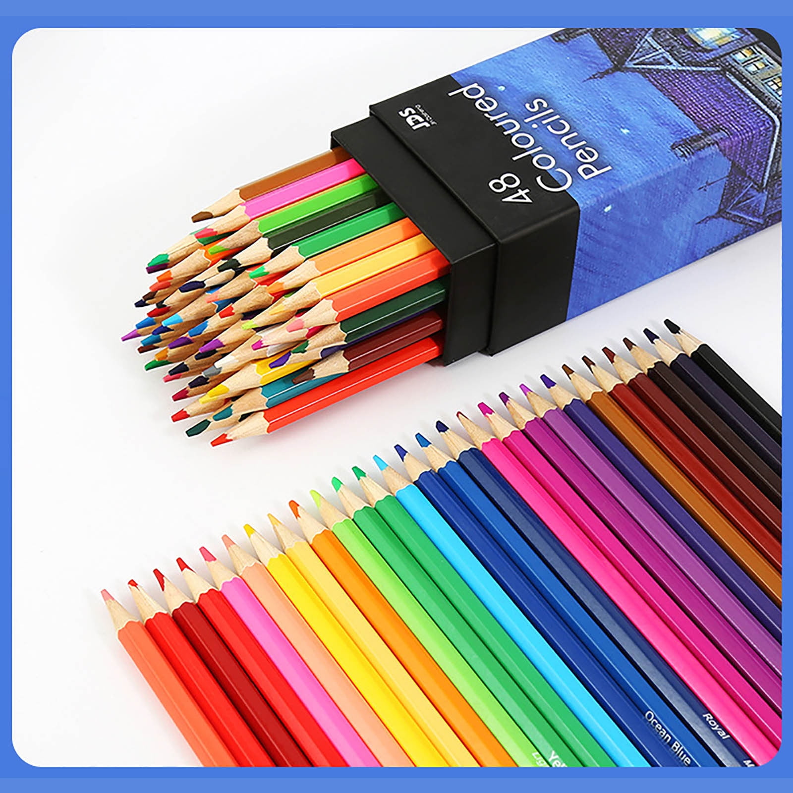 Back to School Supplies maho 72 Color Lead Set 48 Color Oil Color ...