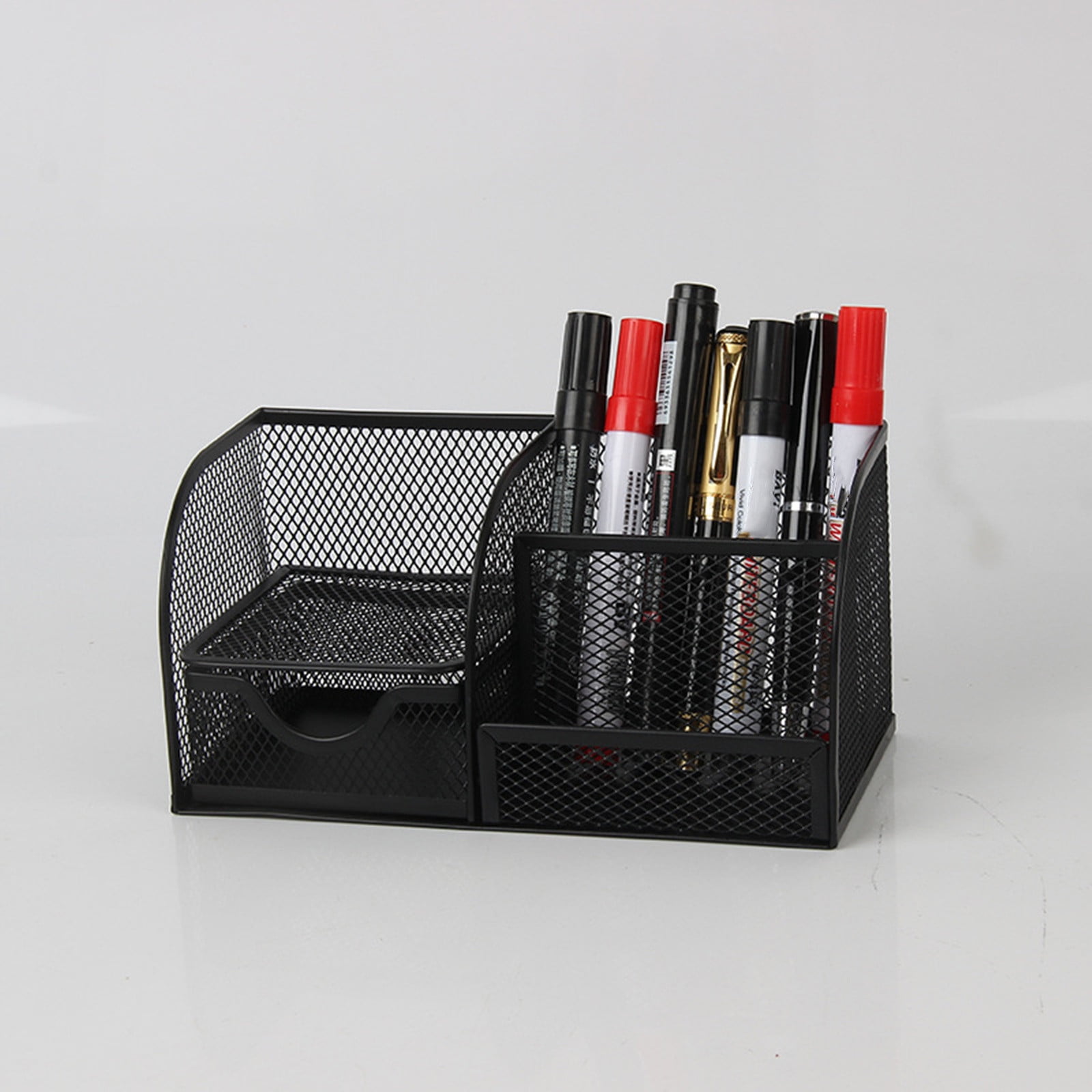 Back to School Supplies under $1 Sawvnm Steel Mesh Desk Organizer, 4 ...