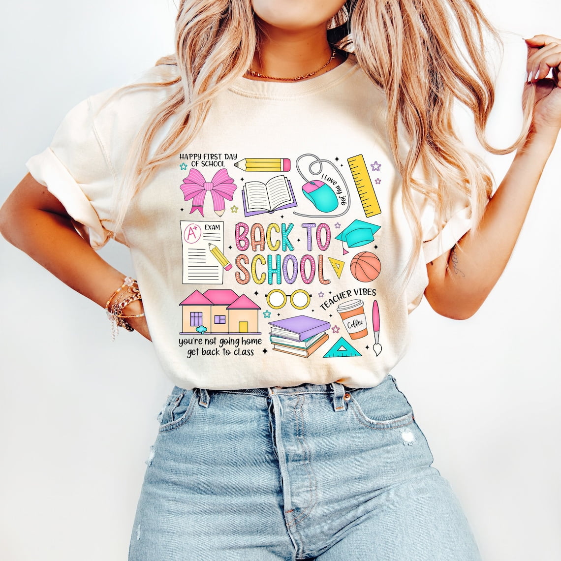 Back to School , Teacher ,First Day of School ,Sublimation ,Bright ...