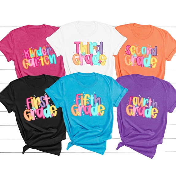 Back to School Teacher Shirt Kindergarten Teacher First Grade Second ...