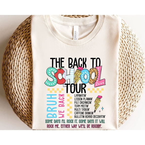 Back to School Teacher Tour Shirt Teacher Tour Tee Concert Tour Teacher ...
