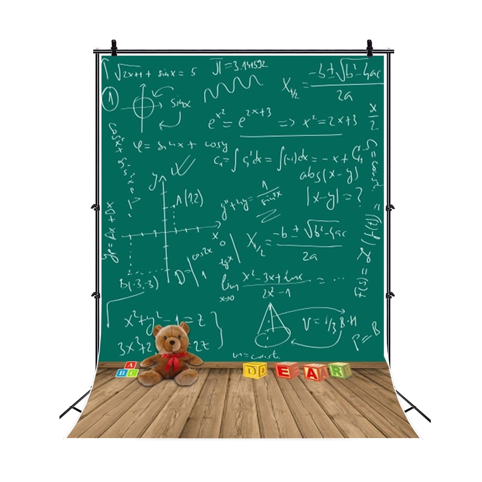 Back to School Wooden Board Bookshelf Portrait Backdrops Library Study ...