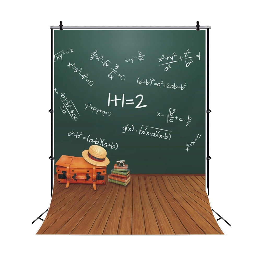 Back to School Wooden Board Bookshelf Portrait Backdrops Library Study ...