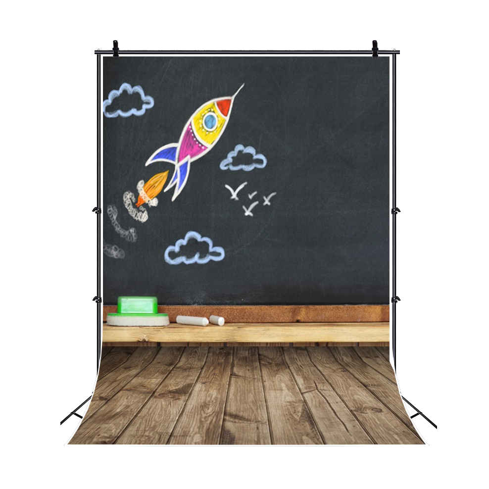 Back to School Wooden Board Bookshelf Portrait Backdrops Library Study ...