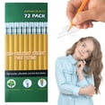 Back to School Wooden Pencil Set,Pre-Sharpened Pencils with Erasers ...