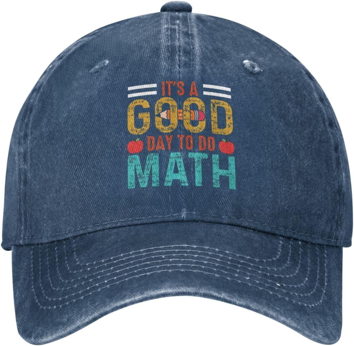 Back to Schools Teachers Womens Baseball Hats Its A Good Day to Do Math ...