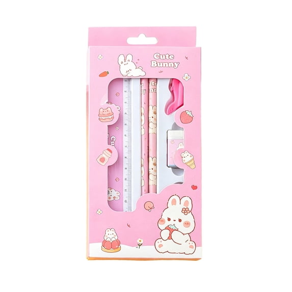 Back to Stationery Set, Art Writing Kit, Cute Little Rabbit Design ...
