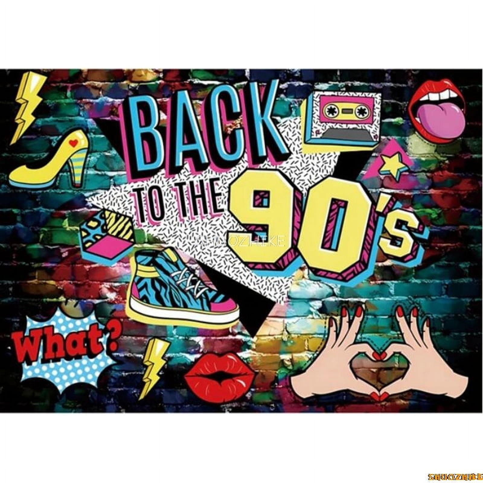 Back to The 90's Birthday Party Photography Backdrops Hip Hop 90th ...