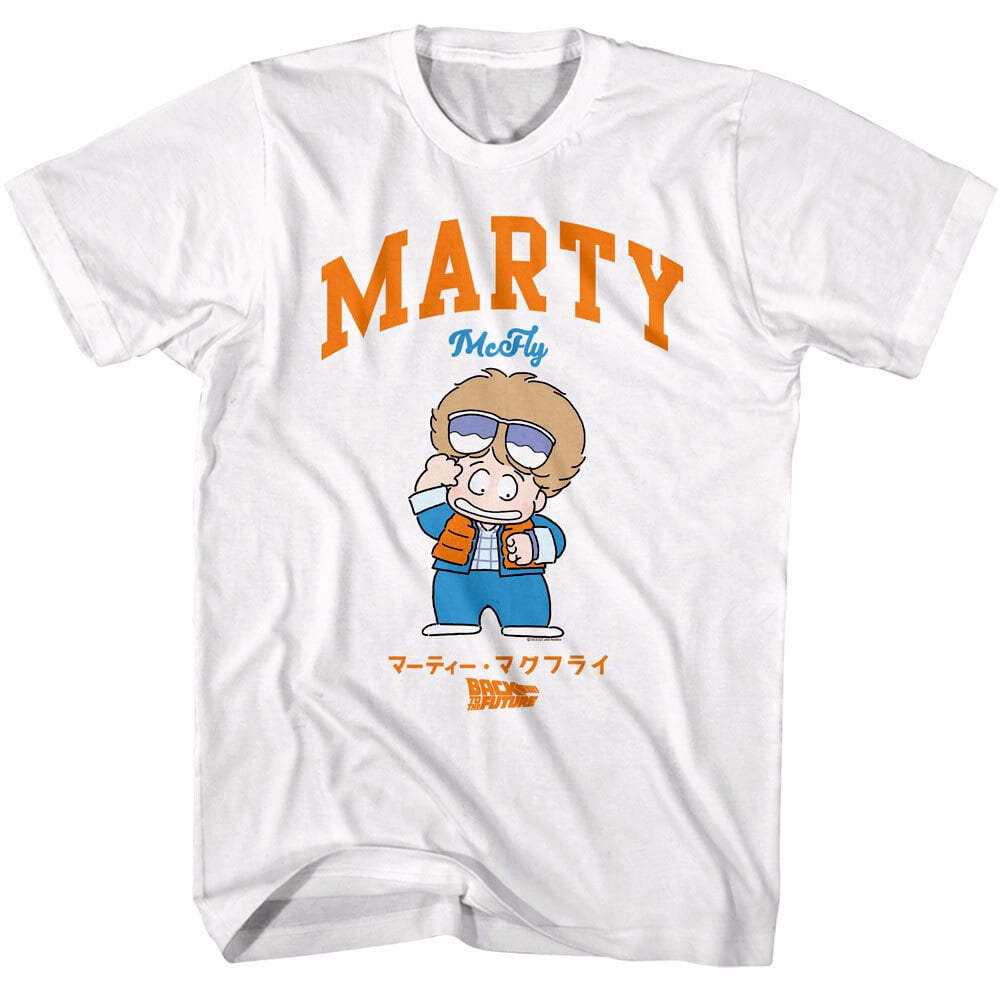 Back to The Future Cartoon Marty McFly Men's T Shirt - Walmart.com