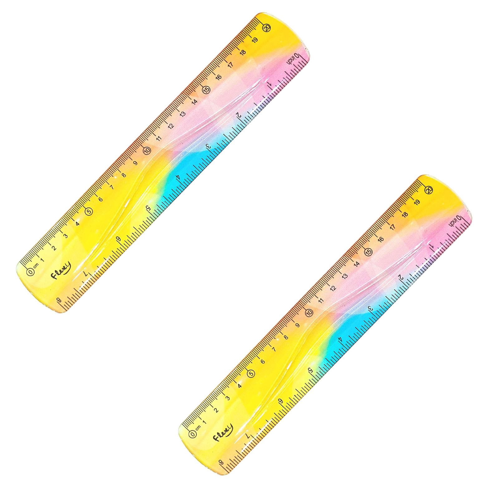 Back to schol!Blecry 8 inch Flexible Ruler, Bendable Plastic Ruler with ...