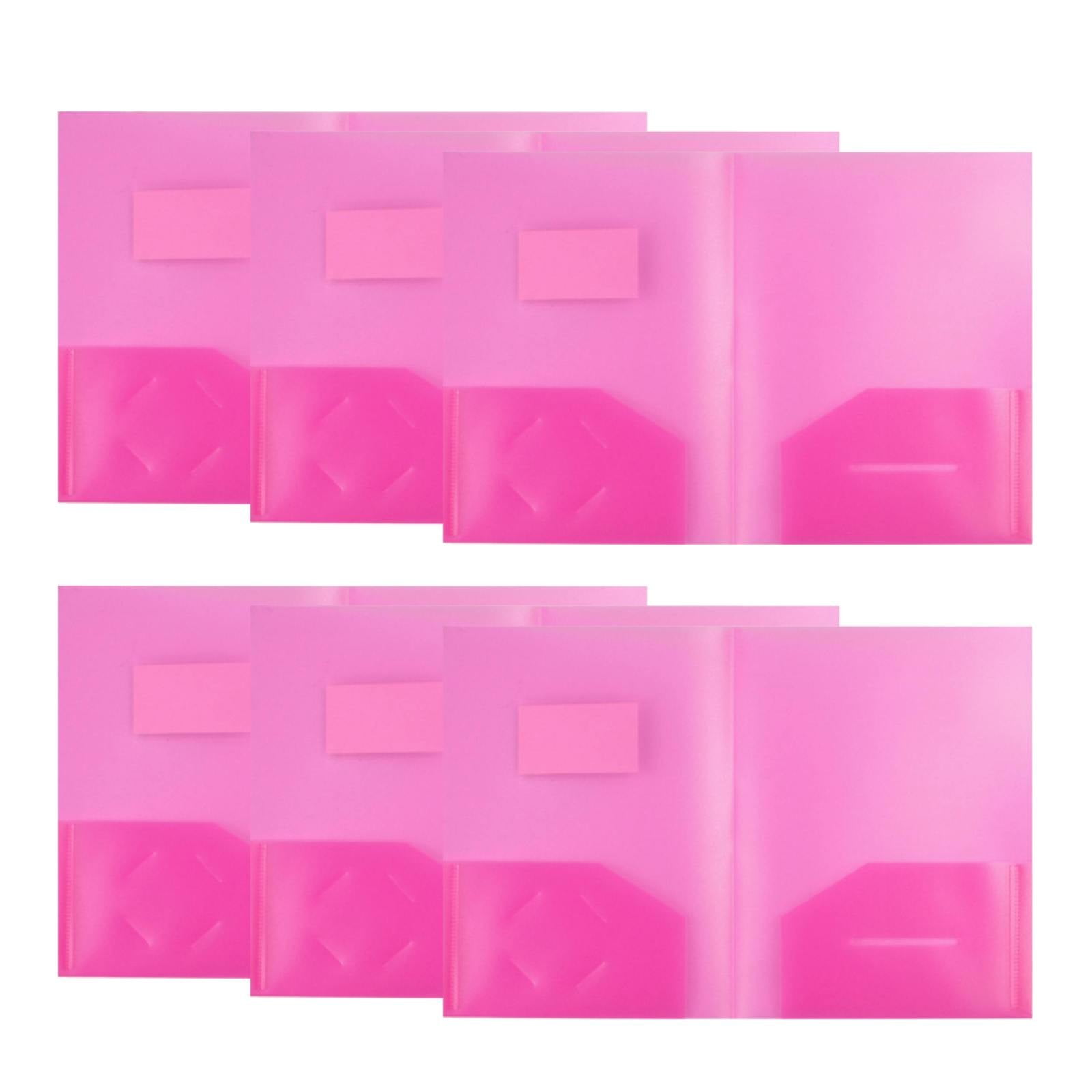 Back to school Pack Plastic Pocket Folder Heavy Duty Folders with ...