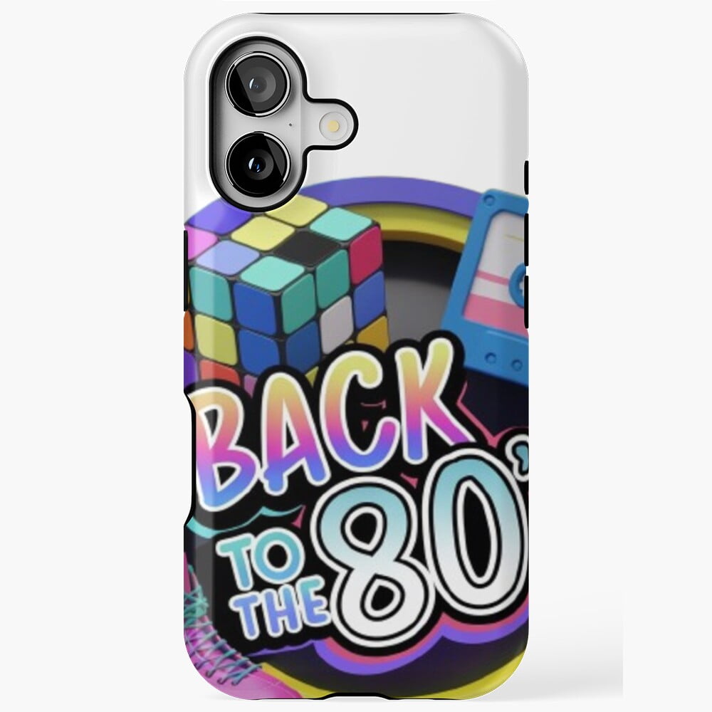Back to the 80s Neon Colors Cassette Nostalgia Tough Phone Case 11 12 ...