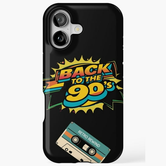 Back to the 90s Classic Retro Throwback Phone Case with iPhone 11 to 17 ...