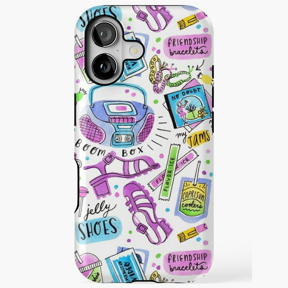 Back to the 90s Grunge Punk Skeletons Street Art Phone Case with iPhone ...