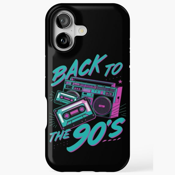 Back to the 90s Retro Boombox Music Design Phone Case with iPhone 11 to ...