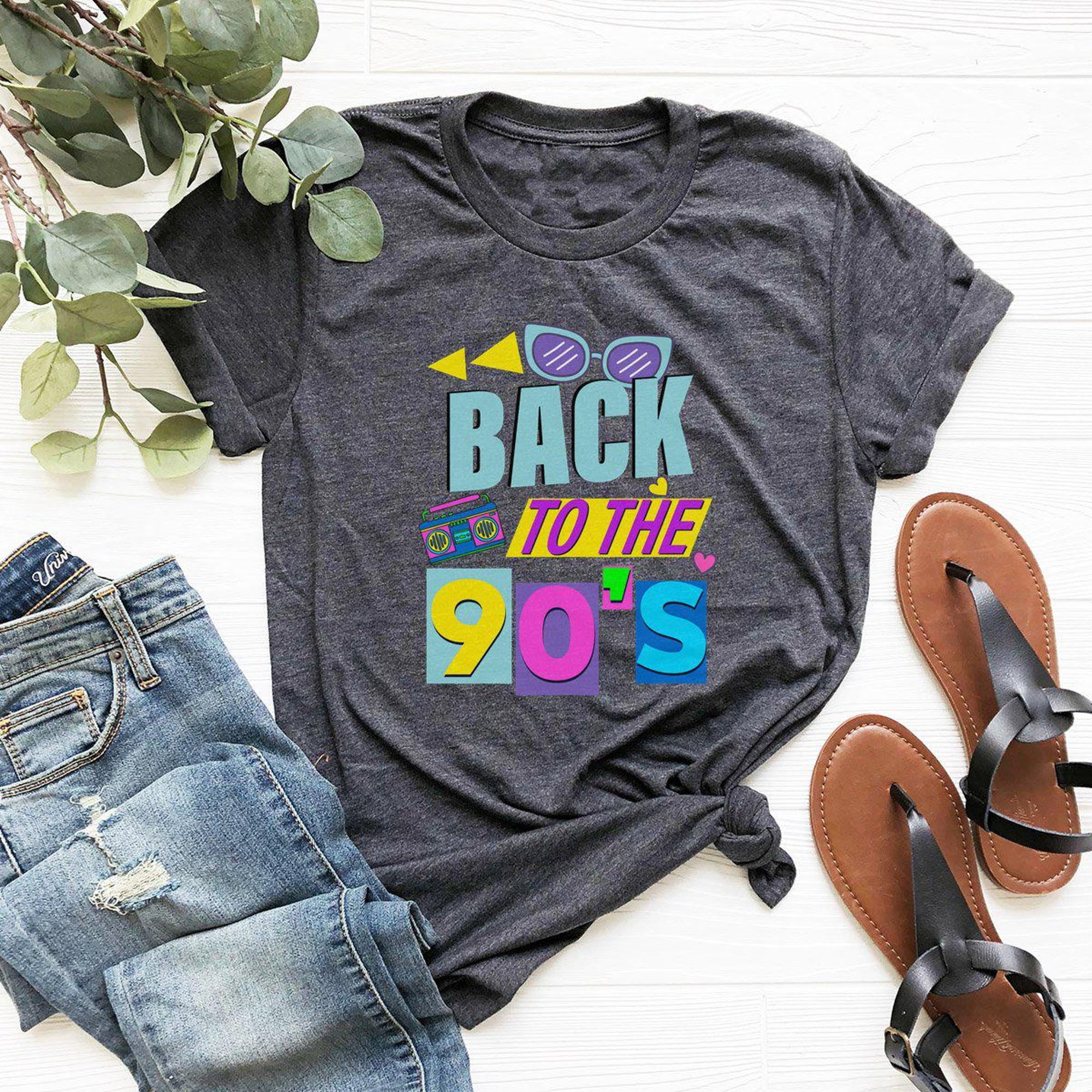 Back to the 90s Shirt Retro Nostalgia Tee 90s Graphic Throwback Party ...