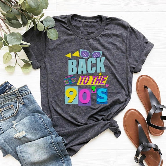 Back to the 90s Shirt Retro Nostalgia Tee 90s Graphic Throwback Party ...