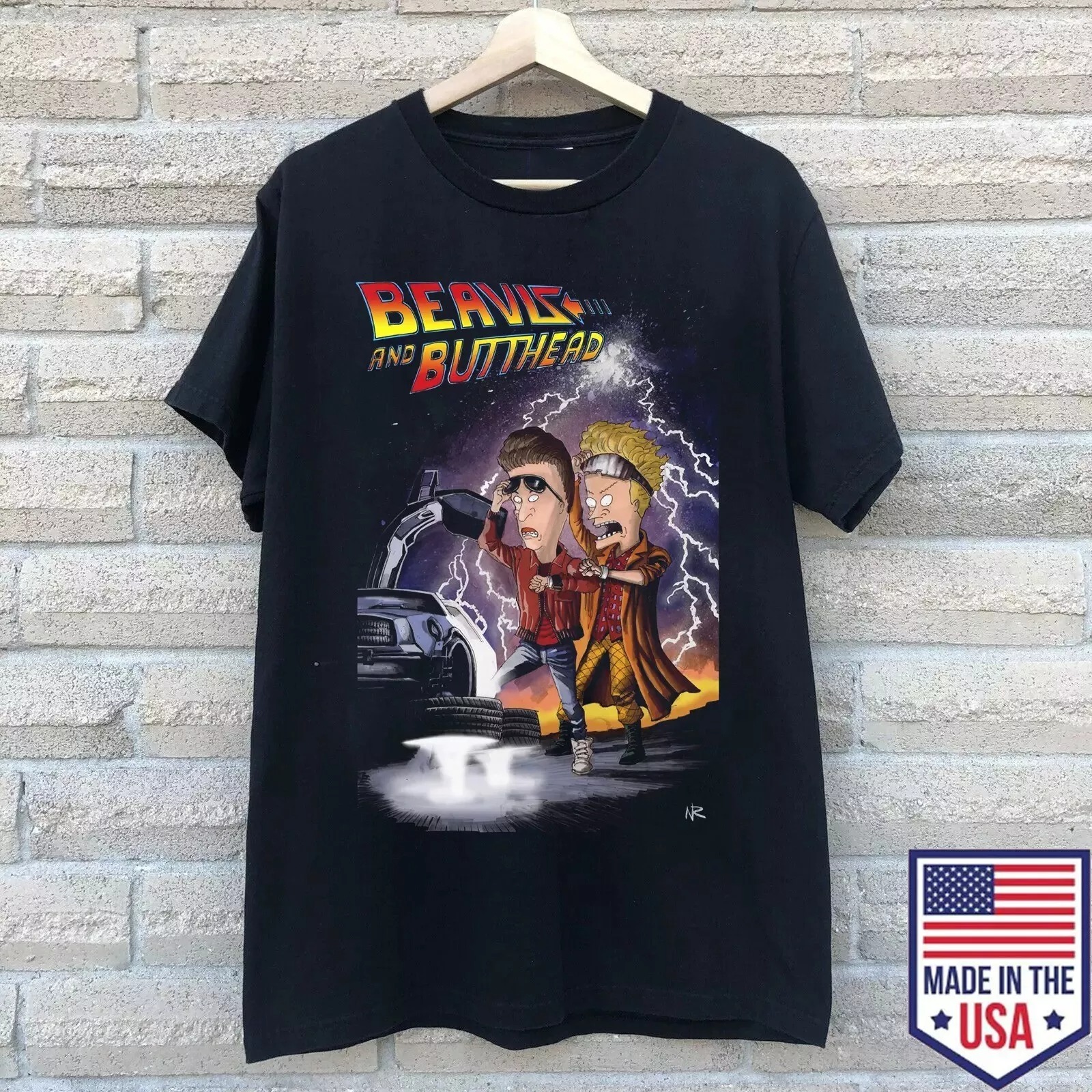 Back to the Future Beavis and Butthead Unisex full size Shirt Tshirt, S ...