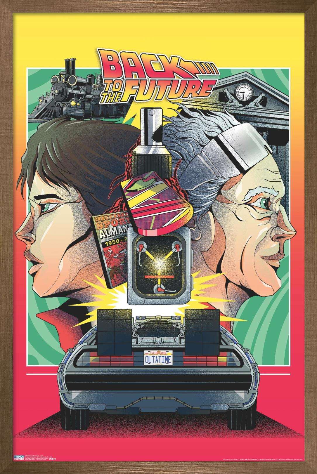 Back to the Future - Icons Wall Poster, 22.375" x 34", Framed - Walmart.com