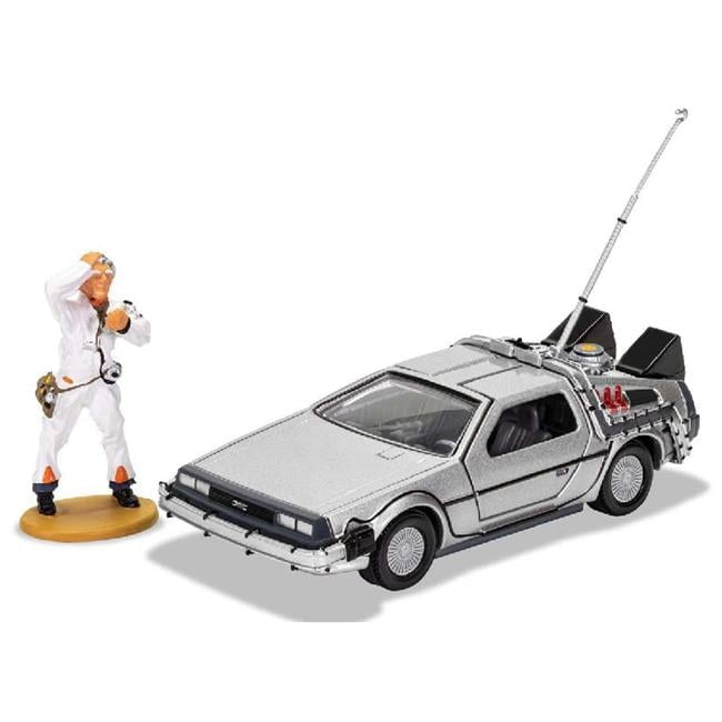 Back to the Future DeLorean Model Car with Doc Brown Figure ...