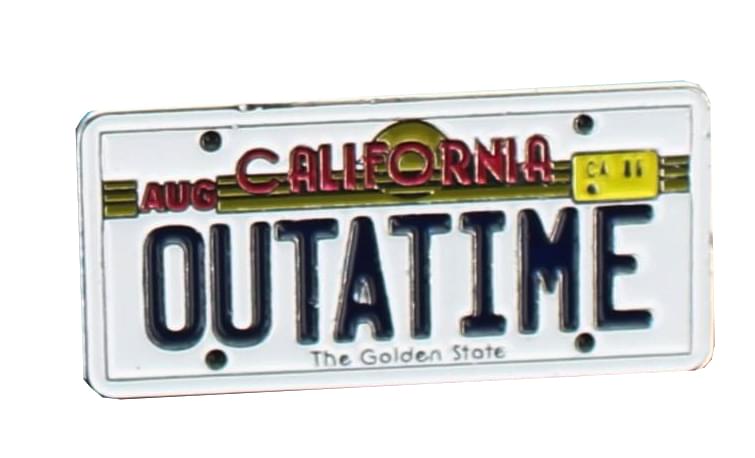 Back to the Future "Outatime" License Plate Enamel Collector Pin ...