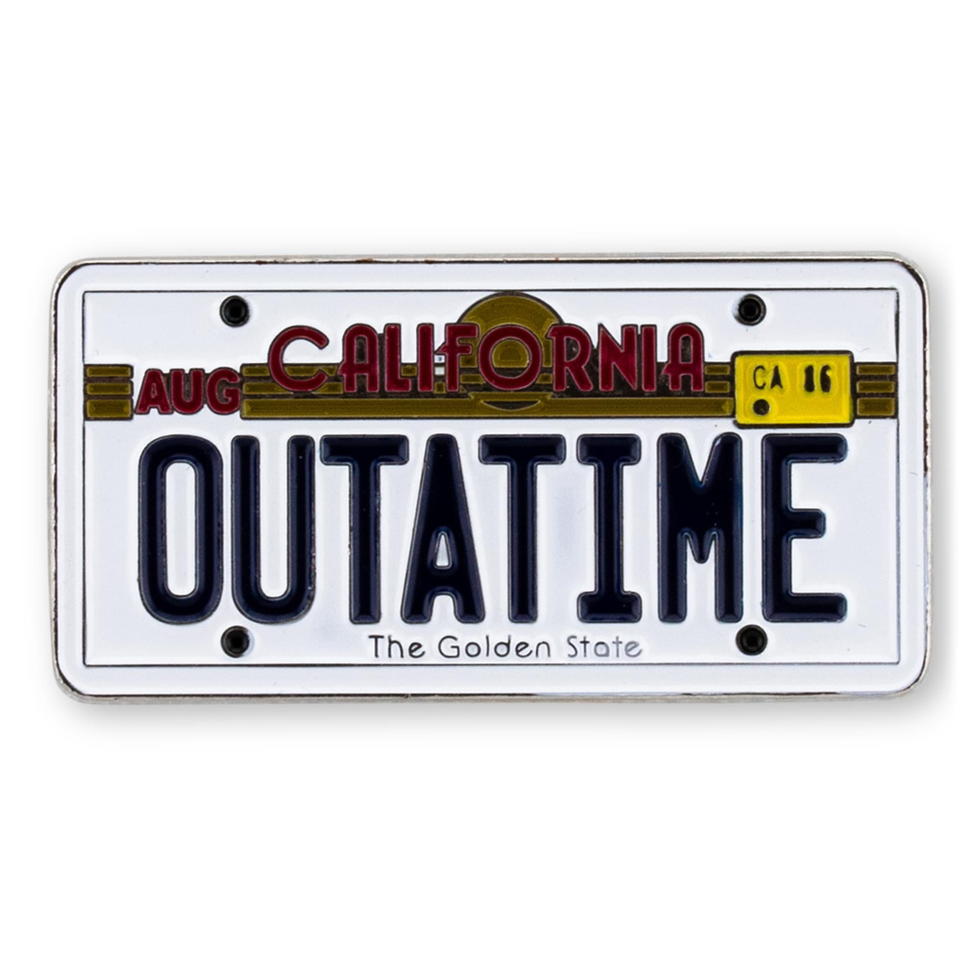 Back to the Future "Outatime" License Plate Enamel Collector Pin ...