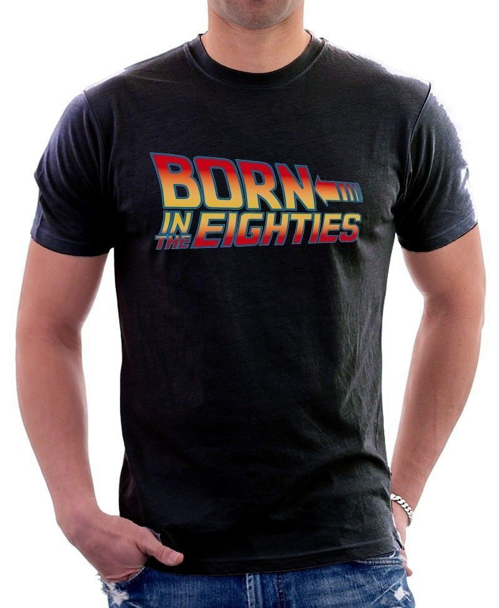 Back to the Future born in the eighties retro old school t-shirt 9659 ...