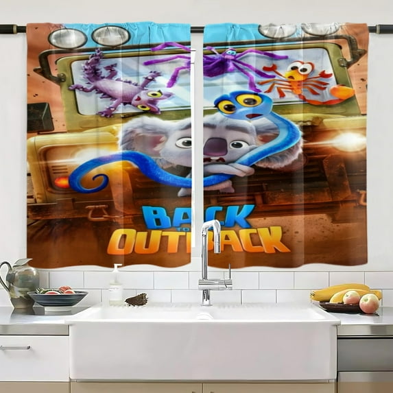 Back to the Outback Window Curtain - 2 Panels(28"x40") - Walmart.com