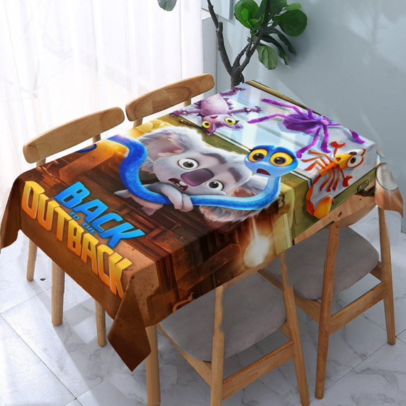 Back to the Outback square tablecloth has an iconic print, fits most ...