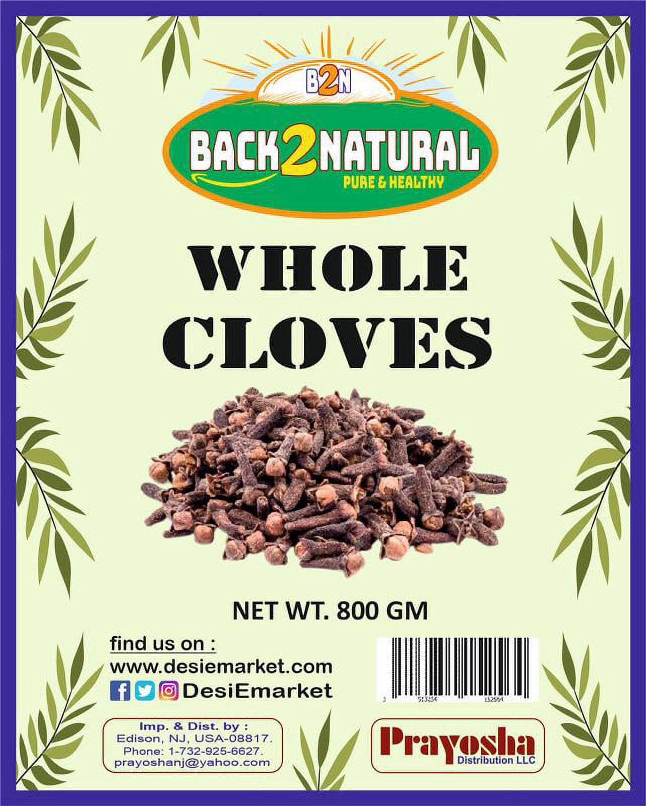Back2Natural Cloves Whole (Laung) 28oz (800g) Great for Food, Tea ...