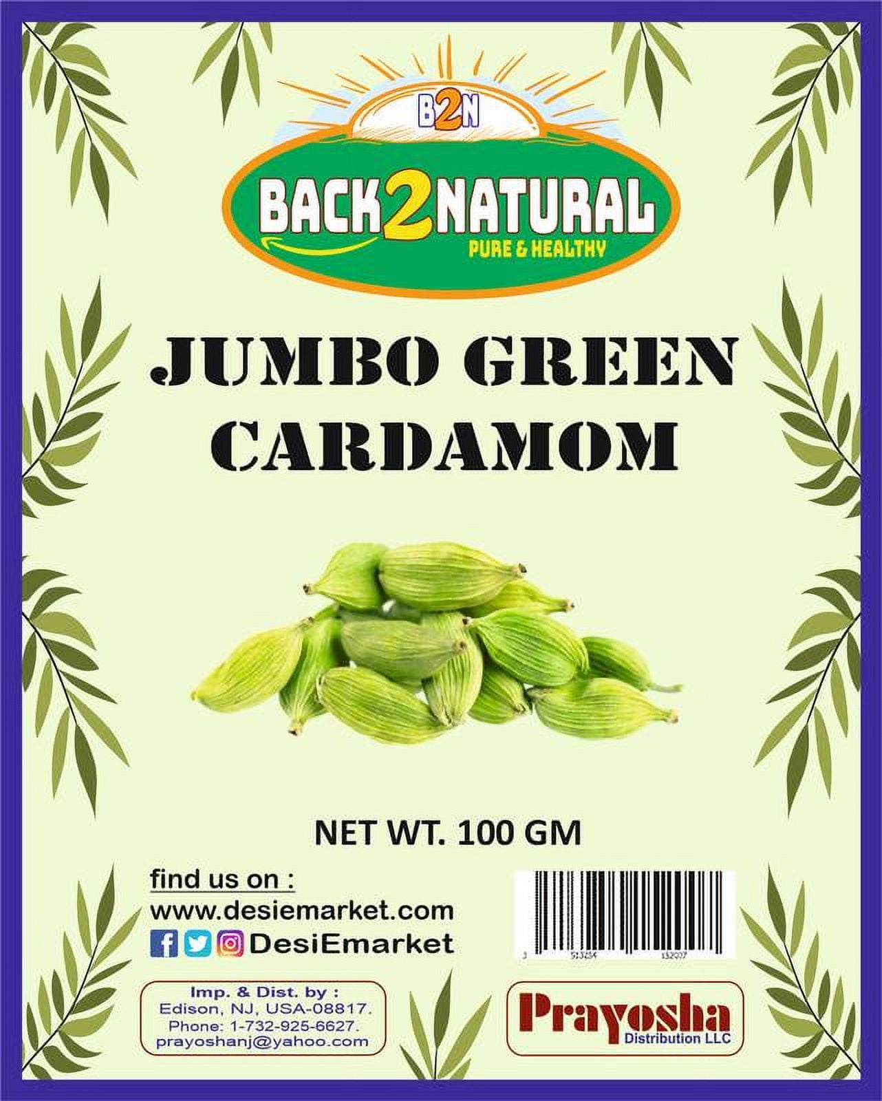 Back2Natural Green Cardamom Pods Spice (Hari Elachi) 3.5oz (100g) ~ All ...