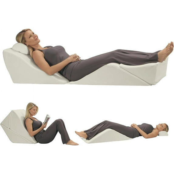 BackMax Bed Wedge Lumbar Support System - Multi-Positional Back, Leg ...