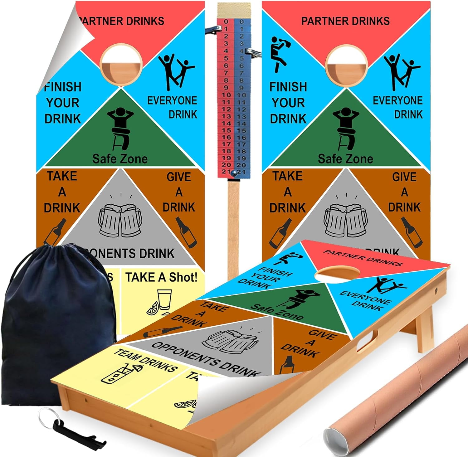BackYardGamesUSA Cornhole Board Wraps (Set of 2), Cornhole Skins for ...