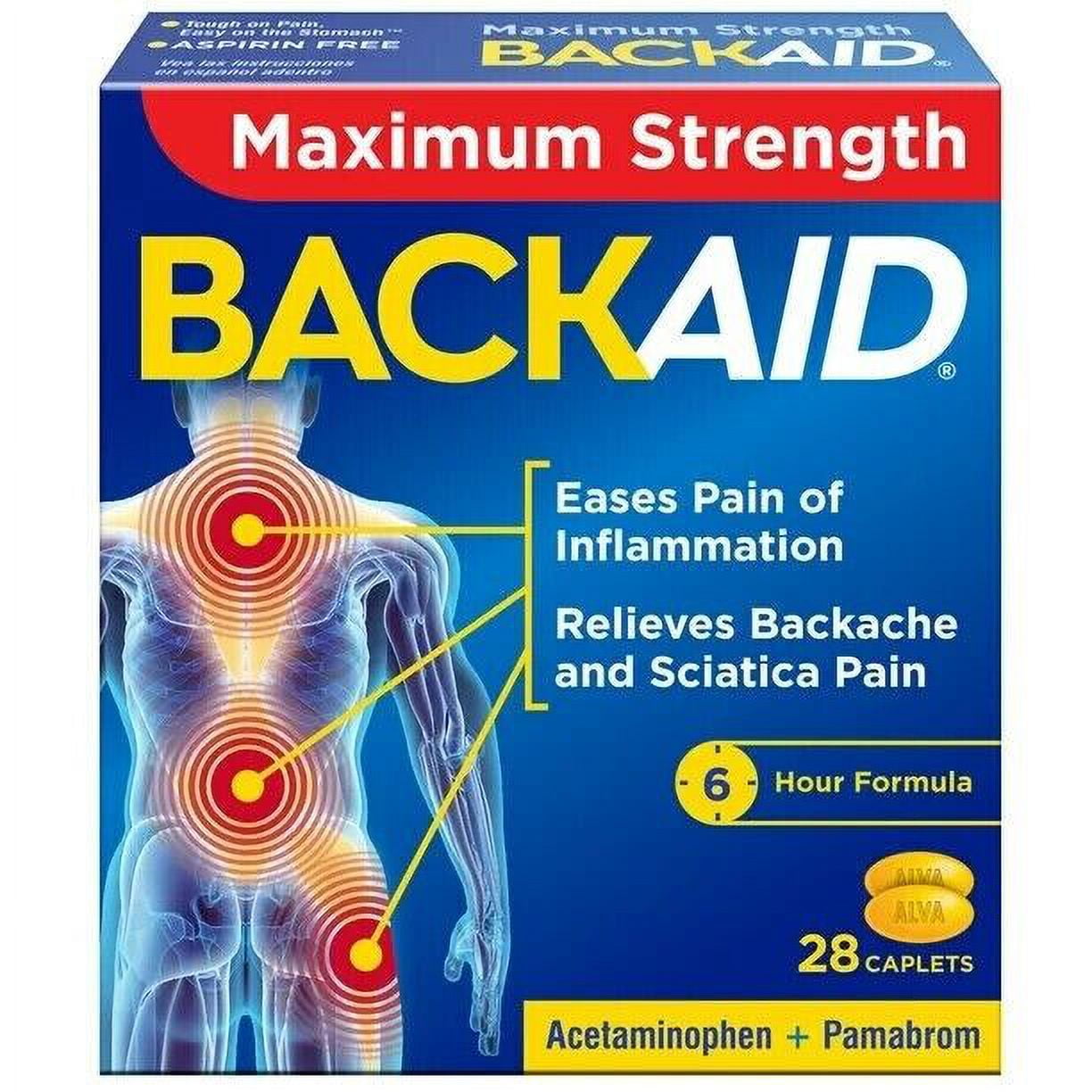 Backaid Max Maximum Strength Pain Relief -28 Caplets - Walmart.com