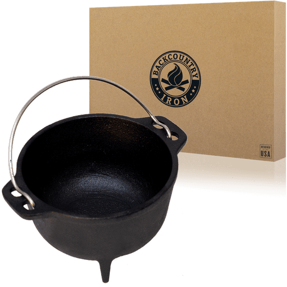 Backcountry Iron 4.75 inch Cauldron Cast Iron Country Kettle for Wicca and Witchcraft - Walmart.com
