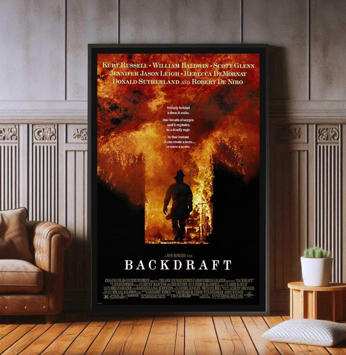 Backdraft Film Poster, Wall Art Decor, Unframed Paper Poster 11x14in ...