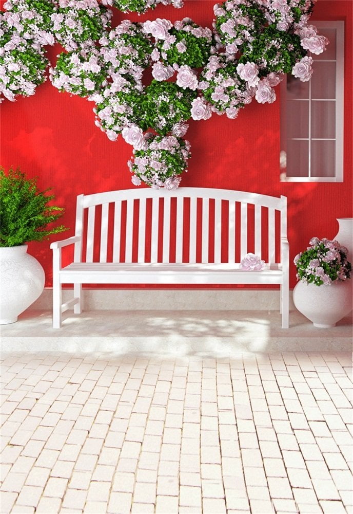Backdrop 5x7ft Photography Background Wedding Party Event theme Red ...