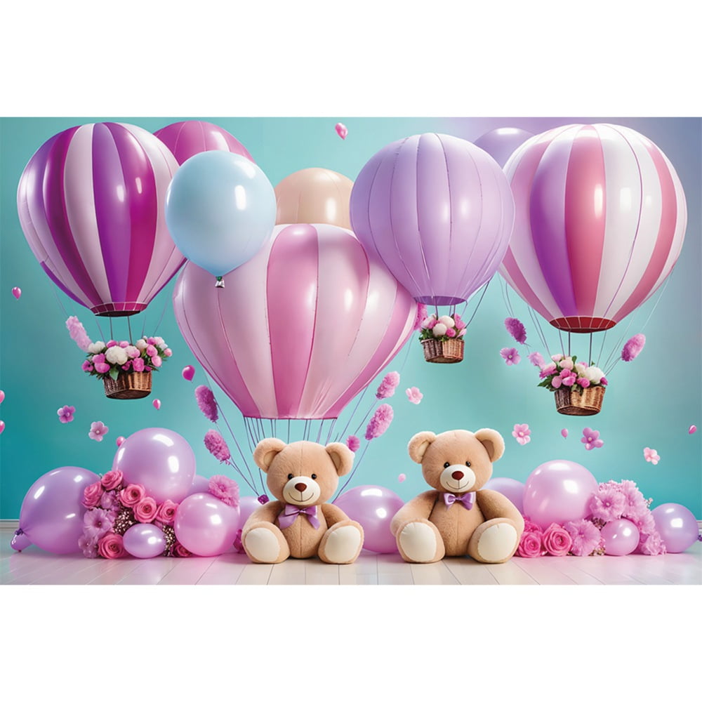 Backdrop Baby Shower Shooting Photography Props Background Hot Air ...