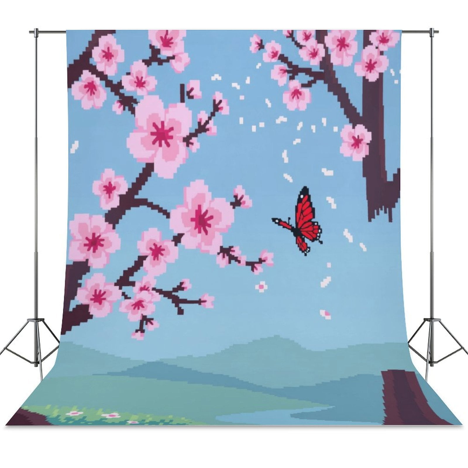 Backdrop Background for Cherry Blossom Butterfly Scene Photography ...