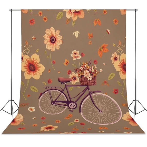Backdrop Background for Floral Bicycle Autumn Romance Photography Photo ...