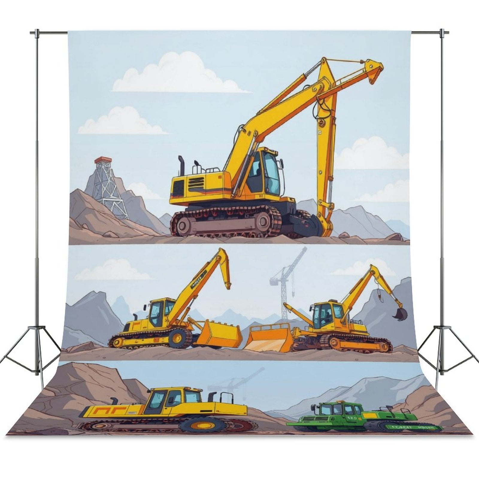 Backdrop Background for Heavy Machinery Mining Sites Photography Photo ...