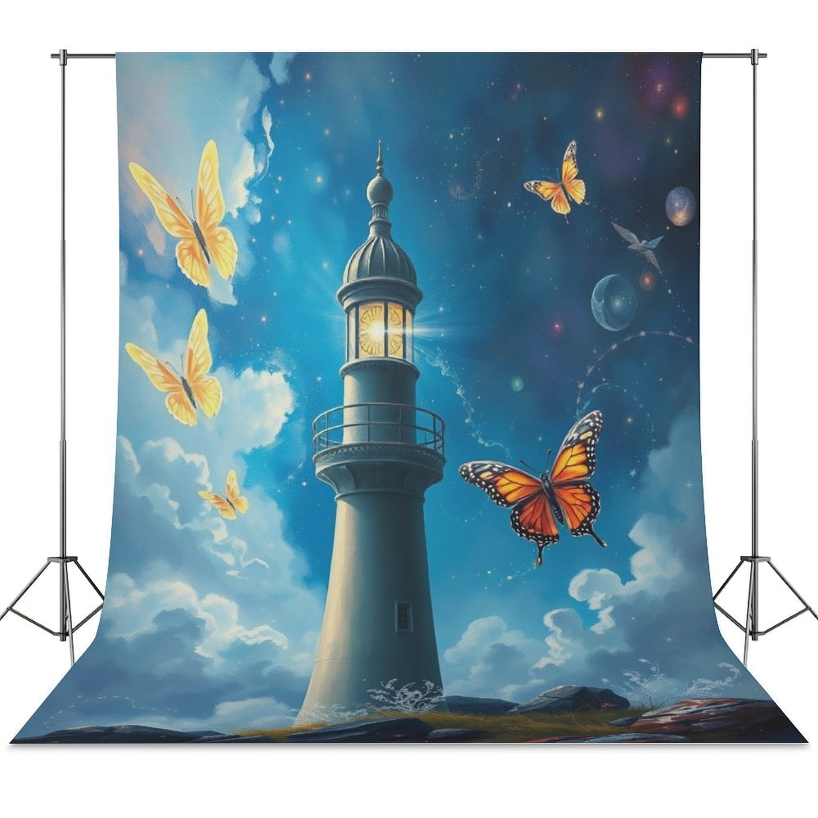Backdrop Background for Lighthouse Butterflies Dreams Photography Photo ...
