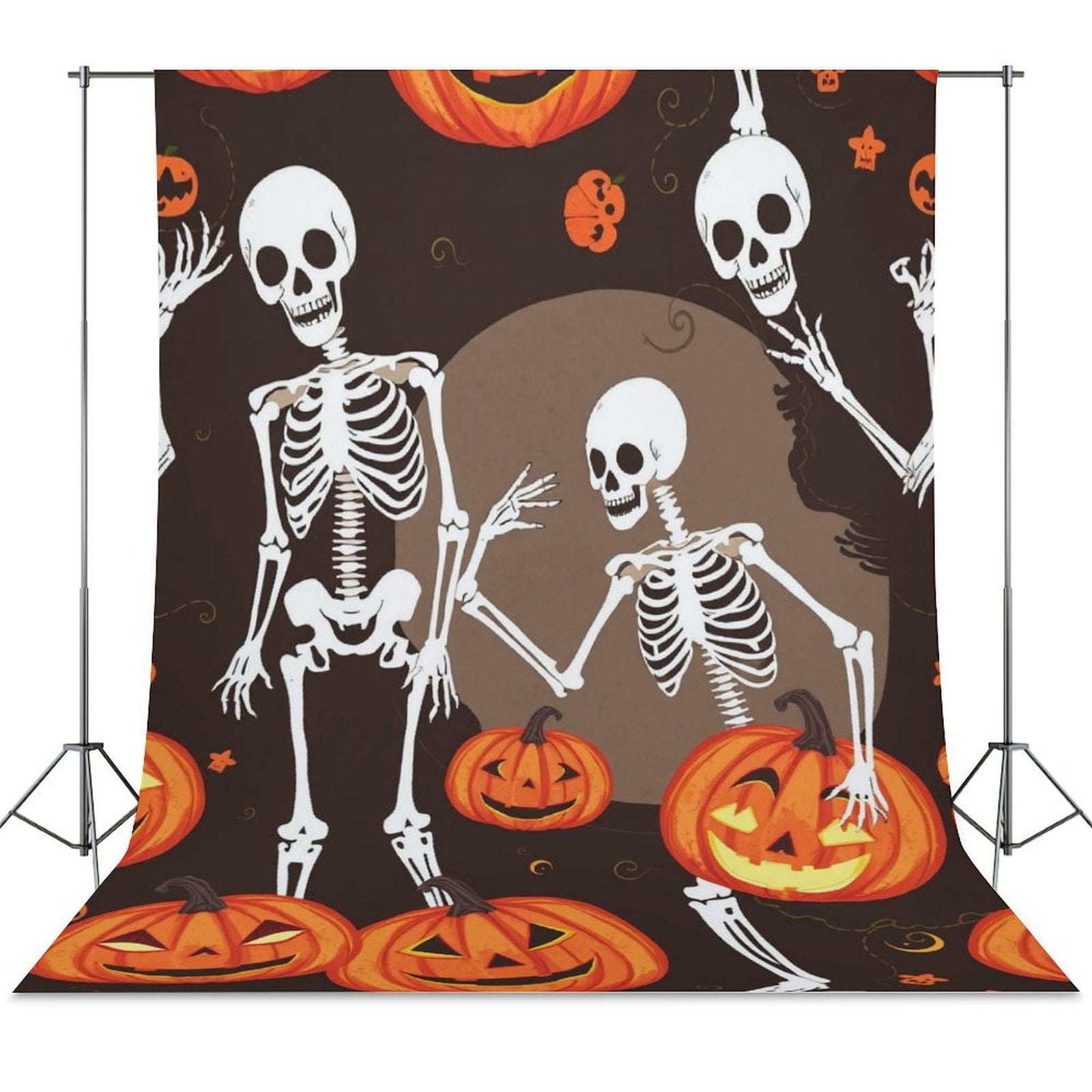 Backdrop Background for Skeletons Pumpkins Halloween Photography Photo ...