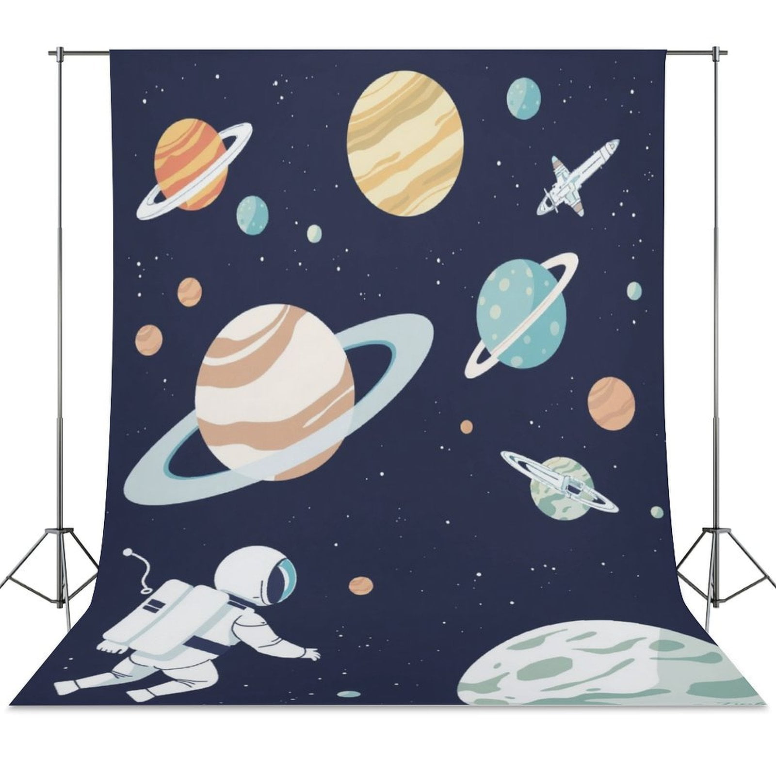 Backdrop Background for Astronaut Space Planets Photography Photo Booth ...