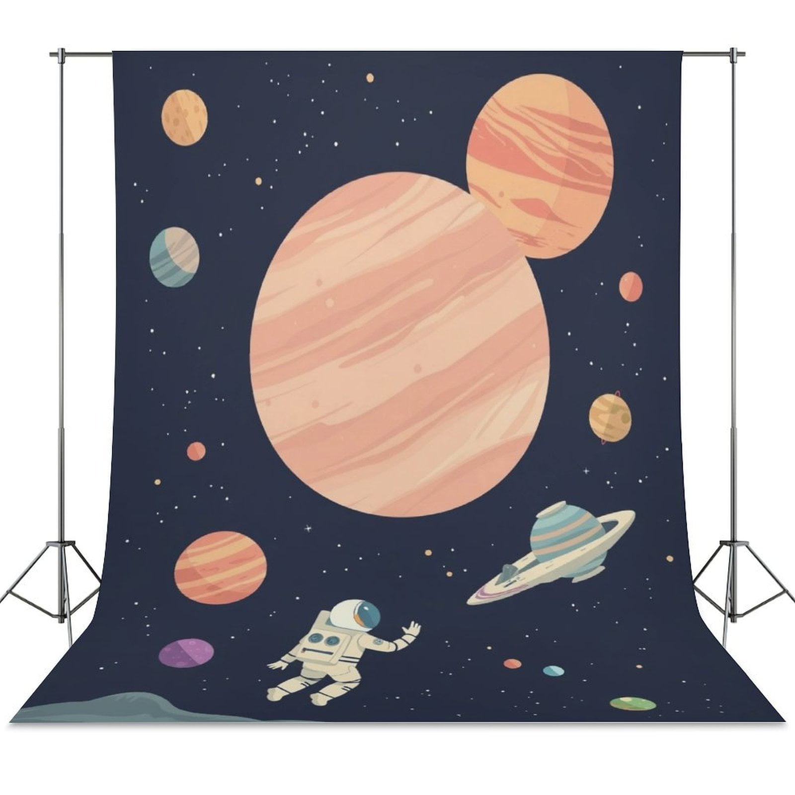 Backdrop Background for Astronaut Space Planets Photography Photo Booth ...