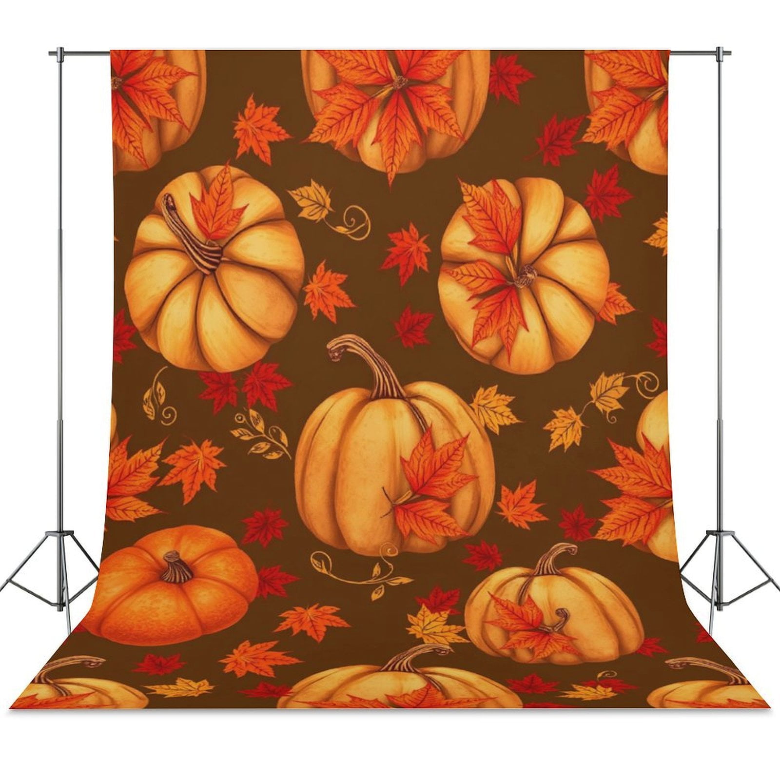 Backdrop Background for Autumn Pumpkin Pattern Photography Photo Booth ...