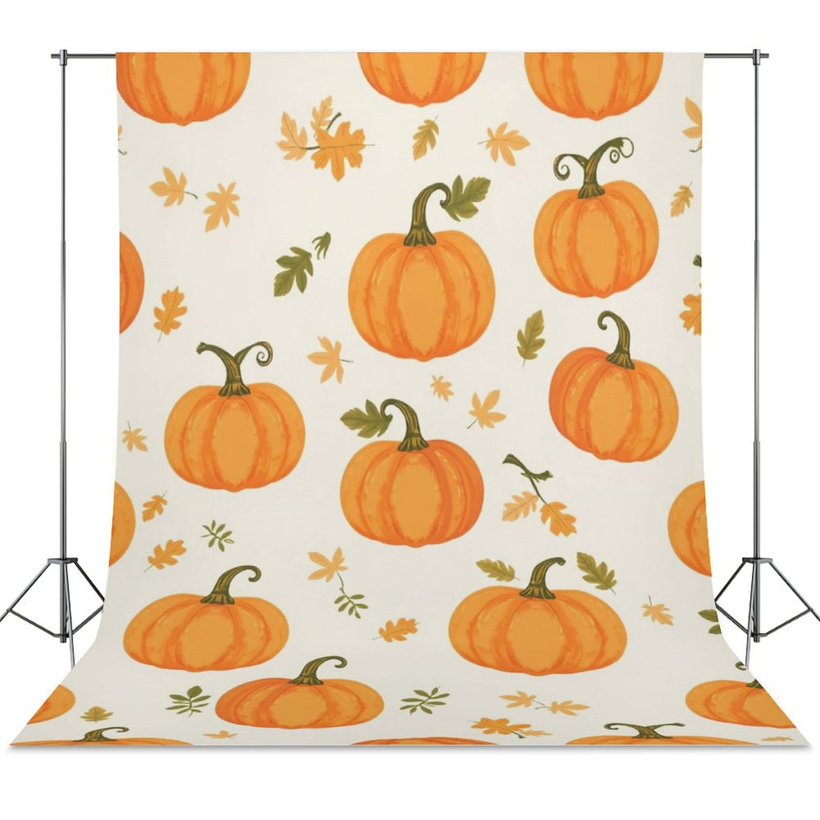 Backdrop Background for Autumn Pumpkin Pattern Photography Photo Booth ...