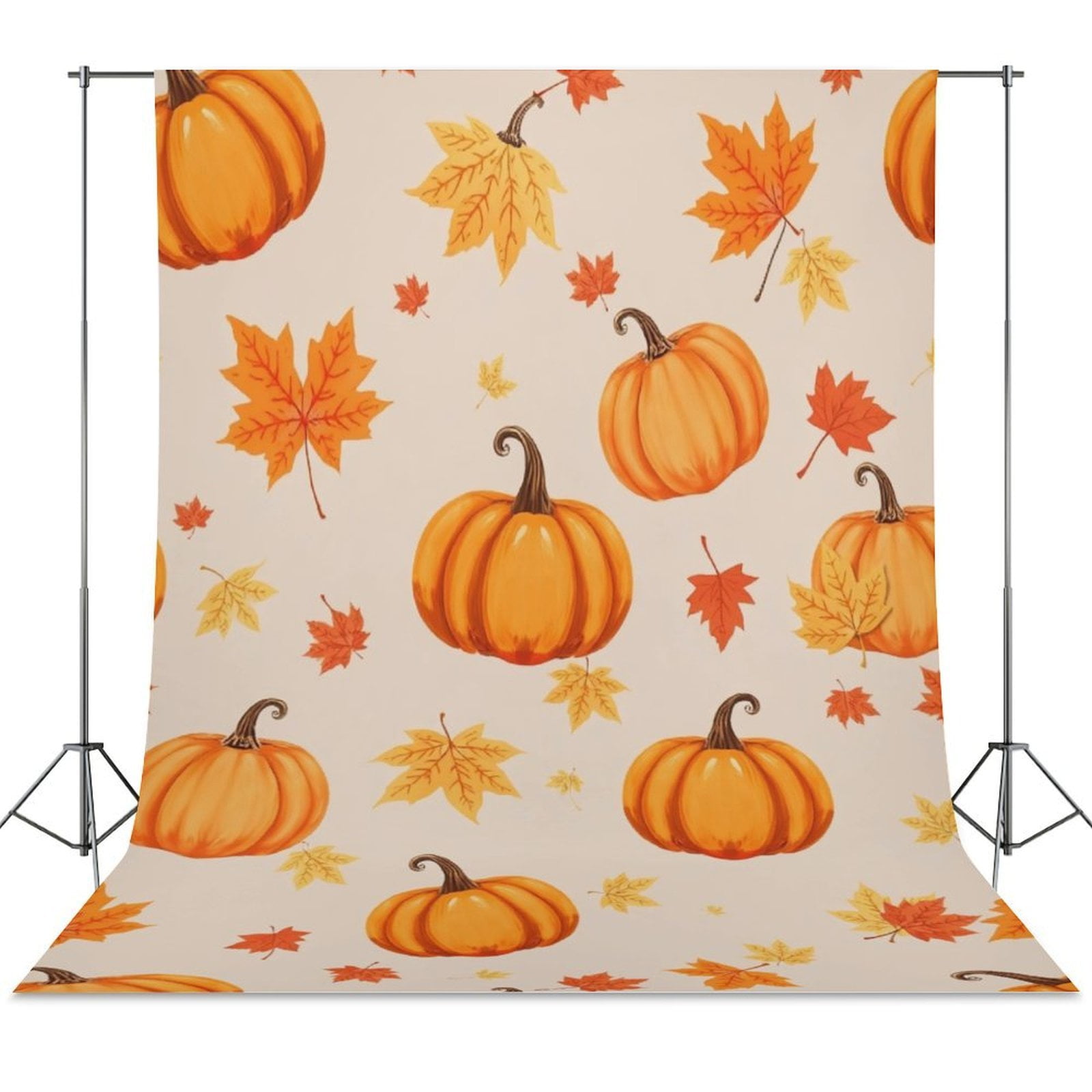 Backdrop Background for Autumn Pumpkins Leaves Photography Photo Booth ...