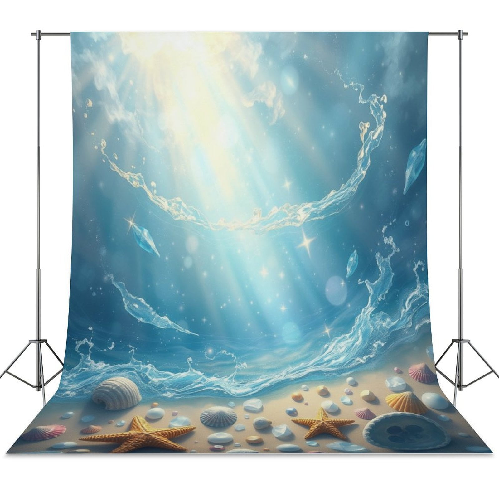 Backdrop Background for Beach Starfish Photography Photo Booth Backdrop ...