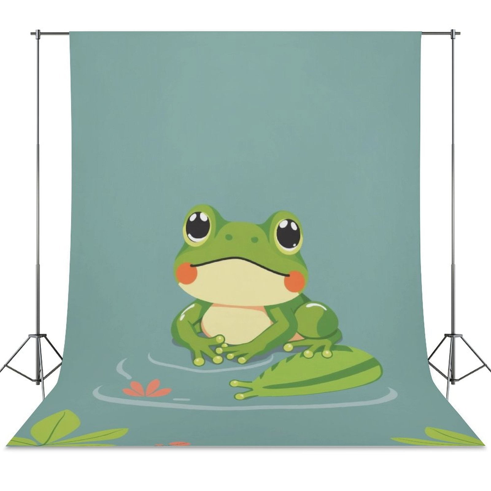 Backdrop Background for Cartoon Frog Photography Photo Booth Backdrop ...